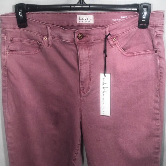 Nicole Miller | Jeans | Nwt Nicole Miller Pink High Rise Jeans | Poshmark